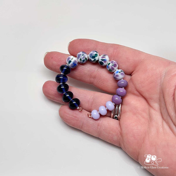 Enchanted Violet Bead Set - Molten Glass Creations